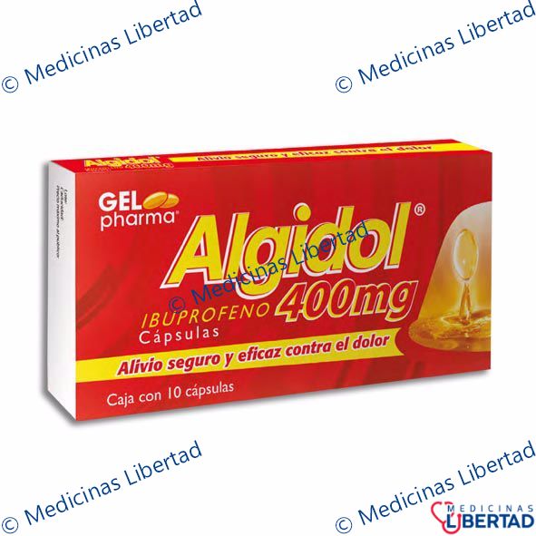ALGIDOL 400 Capsulas c/10 | Medicinas Libertad